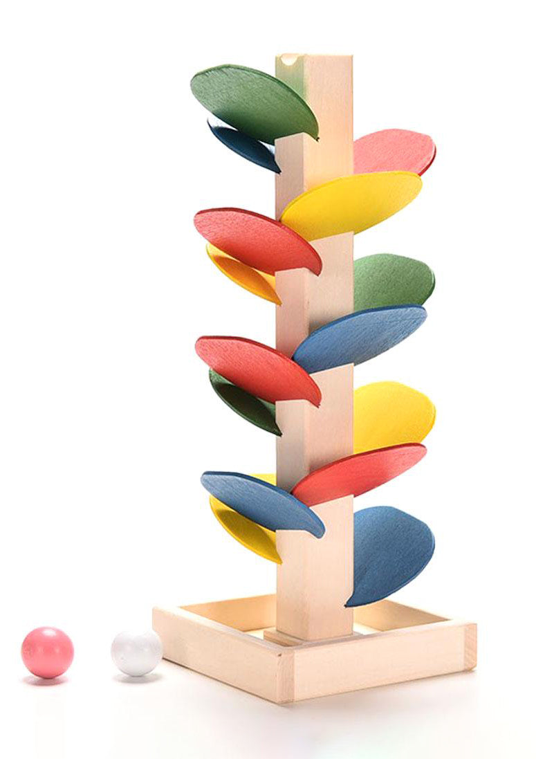 Wooden Tree Marble Ball Run Track - TwoElephants