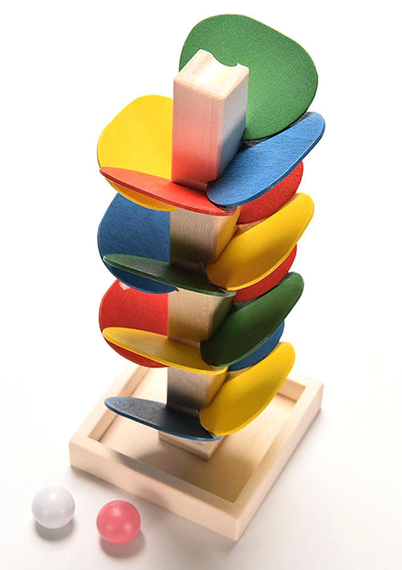 Wooden Tree Marble Ball Run Track - TwoElephants